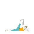 Easy Side Reclining Leg Lift Pose Yoga (Easy Lying Down On Sides Pose ...