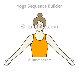 Arms 45 Degrees Down Palms Forward Close Up (Adho Hasta 45 Degrees ...