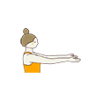 Arms Extended Out Palms Down Close Up Yoga| Yoga Sequences, Benefits ...