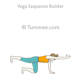 Table Top Pose Yoga(Bharmanasana)| Yoga Sequences, Benefits, Variations ...