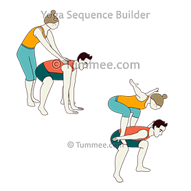 Bear Pose Arms Out Partner (Bhallukasana Prasarita Hasta Partner ...