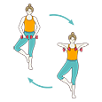 Warrior I Pose Lateral Raise Weights Exercise (Virabhadrasana Lateral ...