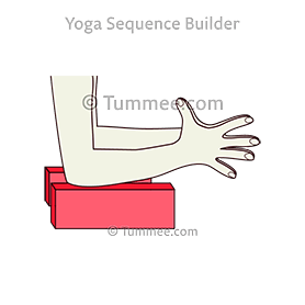 Reclined Butterfly Pose Block Under Sacrum Feet Back Chair Yoga (Supta ...