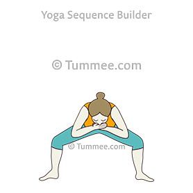 Bowing Goddess Pose Hands Heart (Bowing Utkata Konasana Hasta Heart ...