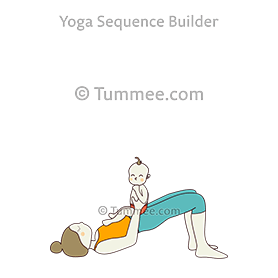 Bridge Pose Baby Yoga (Setubandha Sarvangasana Baby) | Yoga Sequences ...
