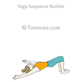 Bridge Pose Hands Extended Behind Head Upward Abdominal Lock ...