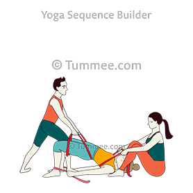 Bridge Pose Two Partners Assistance (Setubandha Sarvangasana Two ...