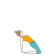 Camel Pose Variation Hands Floor Fingers Forward Yoga(Ustrasana ...