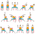 Chair Moon Salutation Sequence Yoga (Chair Chandra Namaskar) | Yoga ...