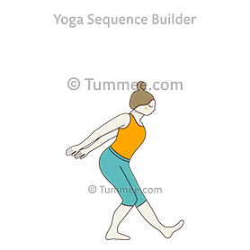 Chair Pose One Leg Extended Forward Hands Backwards (Utkatasana Eka ...