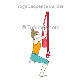 Chair Pose Squats Hands Trapeze Aerial (Utkatasana Squats Hasta Trapeze ...