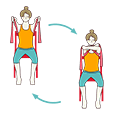 Hip Abductions Resistance Band Exercise Seated Chair Levelup-Poses ...