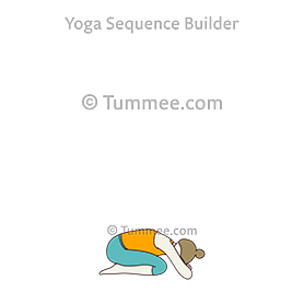 Child Pose Variation Head On Arms (Balasana Variation Head On Arms ...