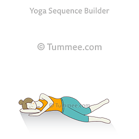 Clam Shell Pose Knees Together And Feet Apart Yoga (Shukti Asana ...