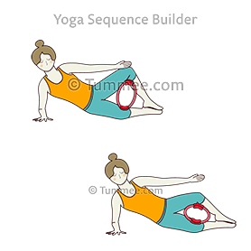 Clam Shell Pose Legs Pilates Ring Flow (Shukti Asana Pada Pilates Ring ...