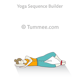 Clam Shell Pose Strap On Feet Yoga (Shukti Asana Strap On Pada) | Yoga ...