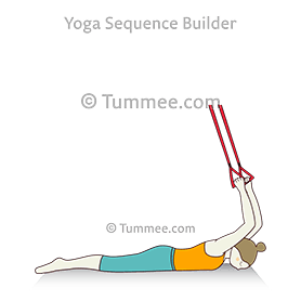 Cliffhanger Pose Bent Arms Trapeze Aerial Relaxing-Poses | Tummee.com