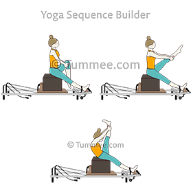 Ejercicio de Pilates para subir a un árbol Reformer Levelup-Poses ...