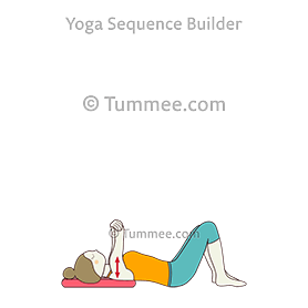 Constructive Rest Pose Arms Raised Interlocked Elbows Movement Head ...