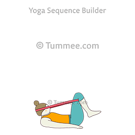 Constructive Rest Pose Neck Stretch Strap (Savasana Nata Bent Greeva ...