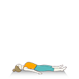 Corpse Pose Hips Raised (Savasana Uttana Kati) Relaxing-Poses | Tummee.com