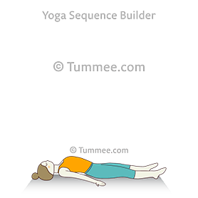 Poziția cadavrului Pieptul ridicat (Savasana Uttana Vaksha) Poze de ...