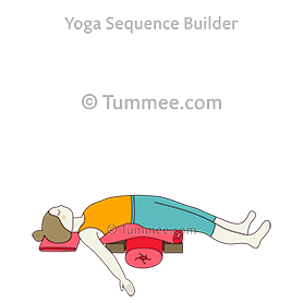 Corpse Pose Cross Bolsters Yoga(Savasana Cross Bolsters)| Yoga ...