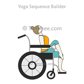 Cow Pose Knee To Chest Seated Wheelchair (Bitilasana Janu Vaksha ...