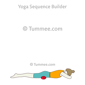 Crocodile Pose Blanket Quadriceps Yoga (Makarasana Blanket Quadriceps ...