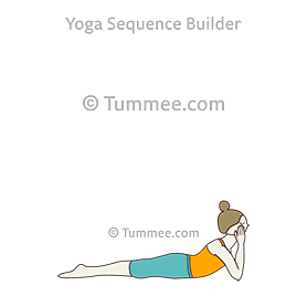 Crocodile Pose On Elbows Yoga (Makarasana On Elbows) | Yoga Sequences ...