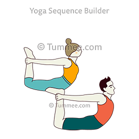 Double Bow Pose Partner (Double Dhanurasana Partner) Titles | Tummee.com
