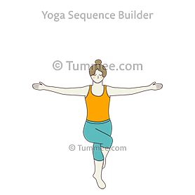 Eagle Pose Arms Extended Wide (Garudasana Prasarita Hasta) Variations ...