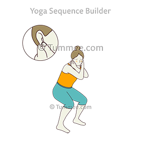 Ear Squat Pose Yoga (Uthak Baithak) | Yoga Sequences, Benefits ...