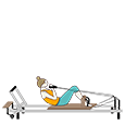 Easy Boat Pose Twist Bicep Curl High Elbows Exercise Pilates Reformer ...