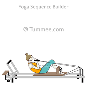 Easy Boat Pose Bicep Curl Low Elbows Exercise Pilates Reformer Yoga ...