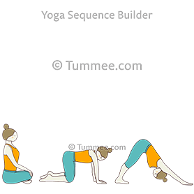 Easy Pose Downward Facing Dog Pose Flow (Sukhasana Adho Mukha Svanasana ...