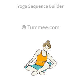 Easy Pose Knee Press (Sukhasana Janu Press) Variations - 243 variations ...