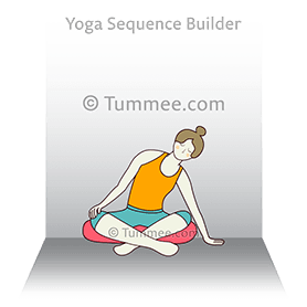 easy pose side stretch