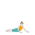 Easy Side Reclining Foot In Front Pose (Anantasana Variation Foot In ...