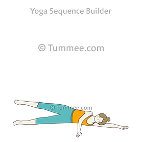 Easy Side Reclining Pose Lean On Arm Yoga(Sahaja Anantasana Lean Hasta ...