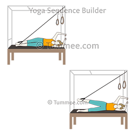 Easy Side Reclining Pose Trapeze Table Yoga(Sahaja Anantasana Trapeze ...