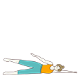 Easy Side Reclining Pose Variation Hand Leg Lift Yoga (Sahaja ...