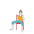 Easy Warrior Pose Ii Chair Yoga(Sahaja Virabhadrasana Ii Chair)| Yoga ...