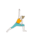 Extended Side Angle Pose Hand Thigh (Utthita Parsvakonasana Hasta ...