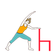 Extended Triangle Pose Hand Chair (Utthita Trikonasana Hasta Chair ...