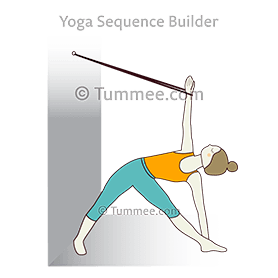 Extended Triangle Pose Hand Rope (Utthita Trikonasana Hasta Rope ...