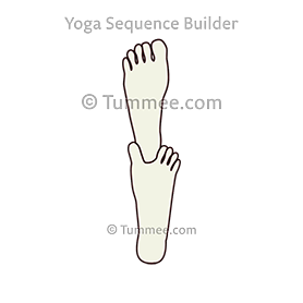 Feet Stacked Close Up Yoga (Pada Stacked Close Up) | Yoga Sequences ...
