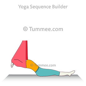 Fish Pose Arms Extended Overhead Aerial (Matsyasana Utthita Hasta ...