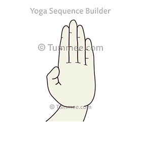 Flag Gesture (Pathaaka Mudra) Preparatory-Poses | Tummee.com