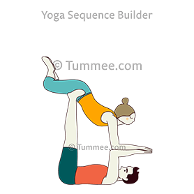 Yoga en couple : la posture du papillon sur les avant-bras (Bahu Baddha ...